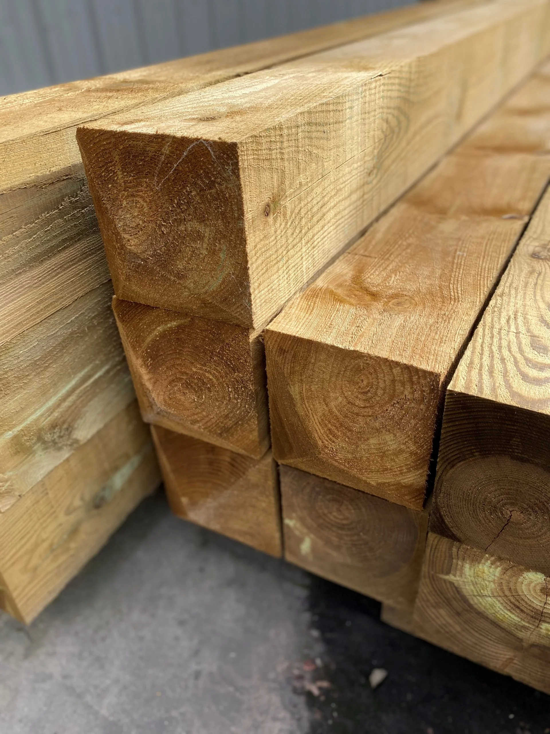 Timber Post Treated - 150mm x 150mm with 4-Way Weathered Top | Bennetts ...