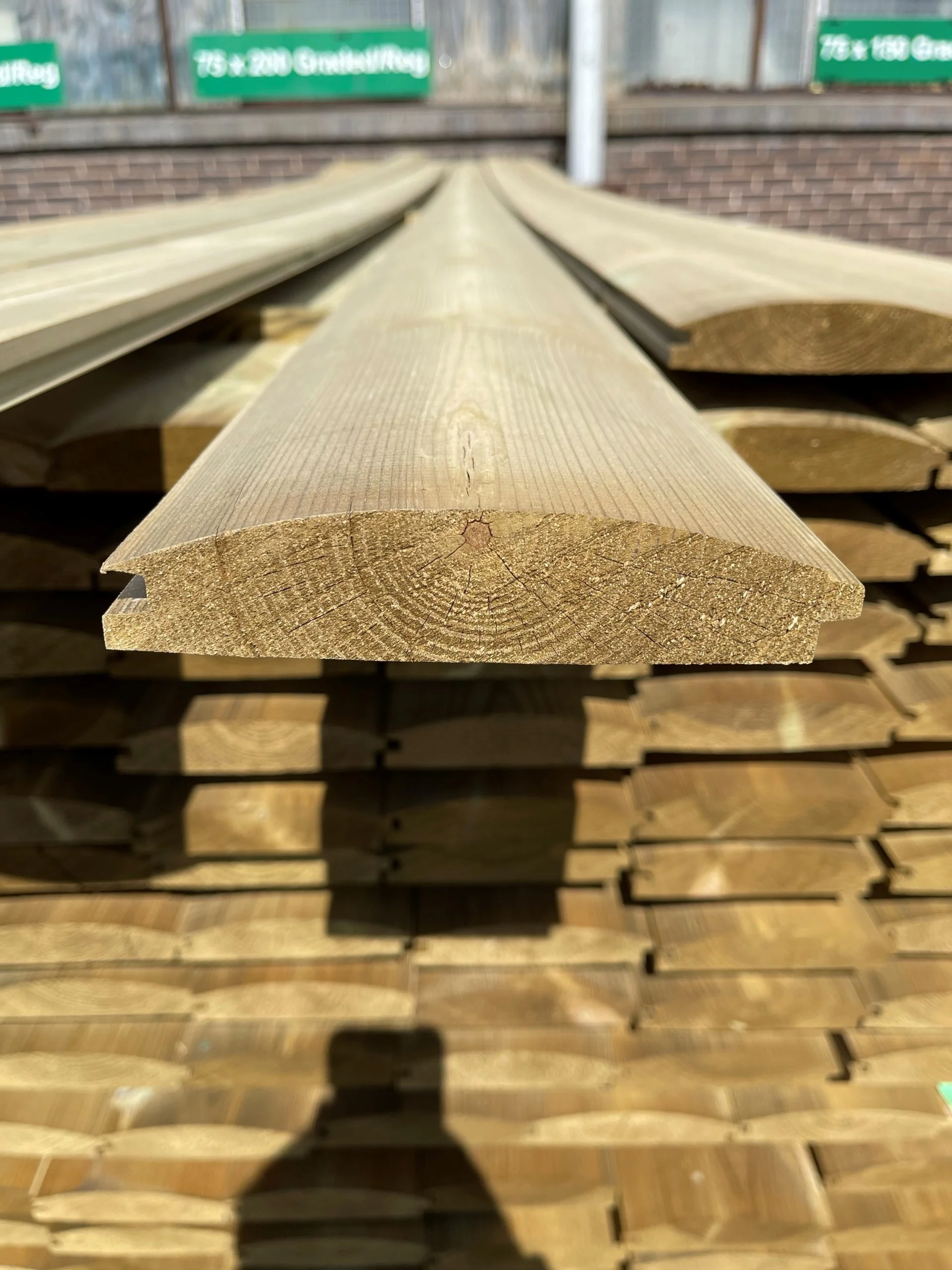 Loglap Cladding - Treated - 38mm x 150mm | Bennetts Timber