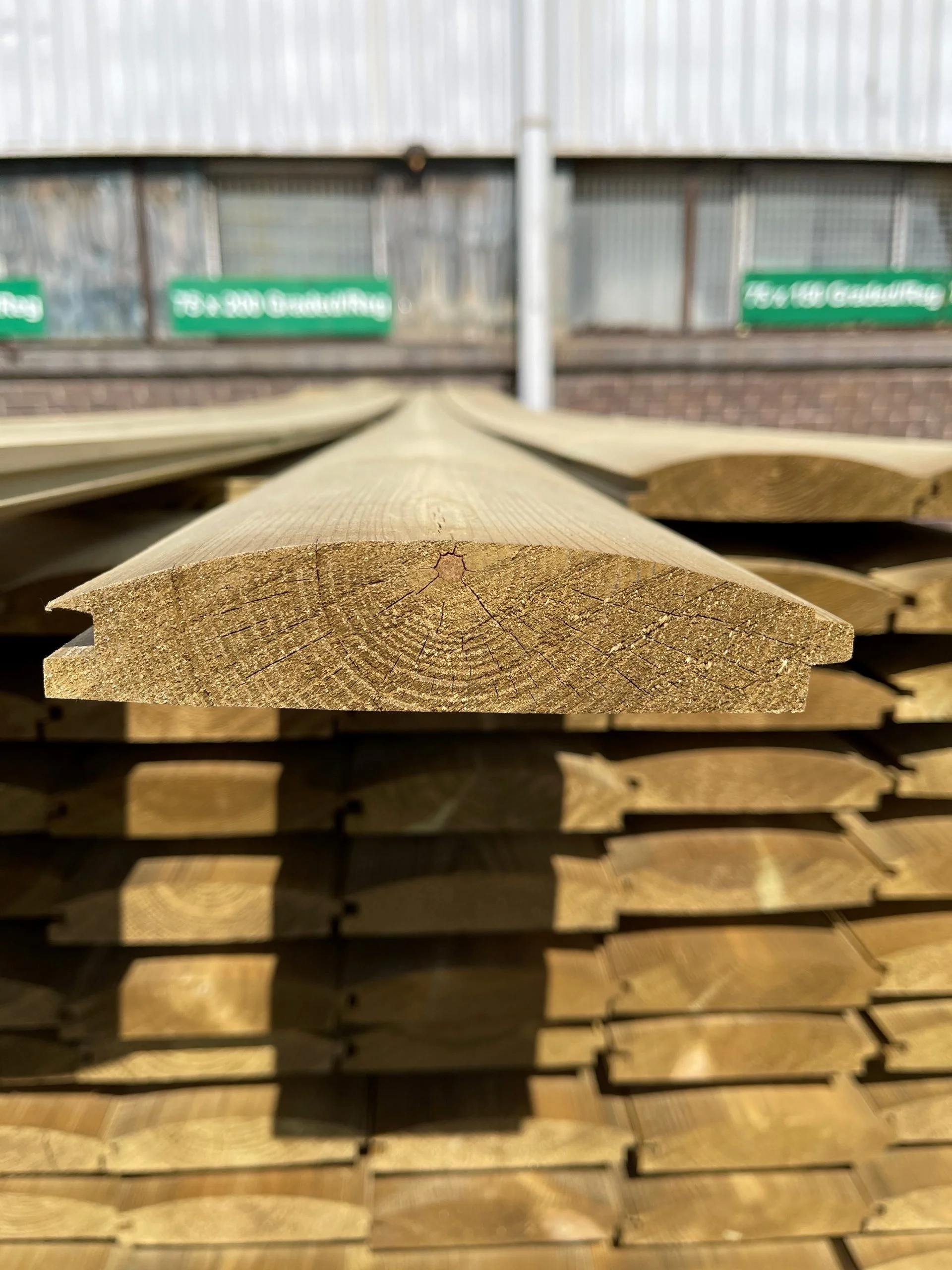 Loglap Cladding - Treated - 38mm x 150mm | Bennetts Timber
